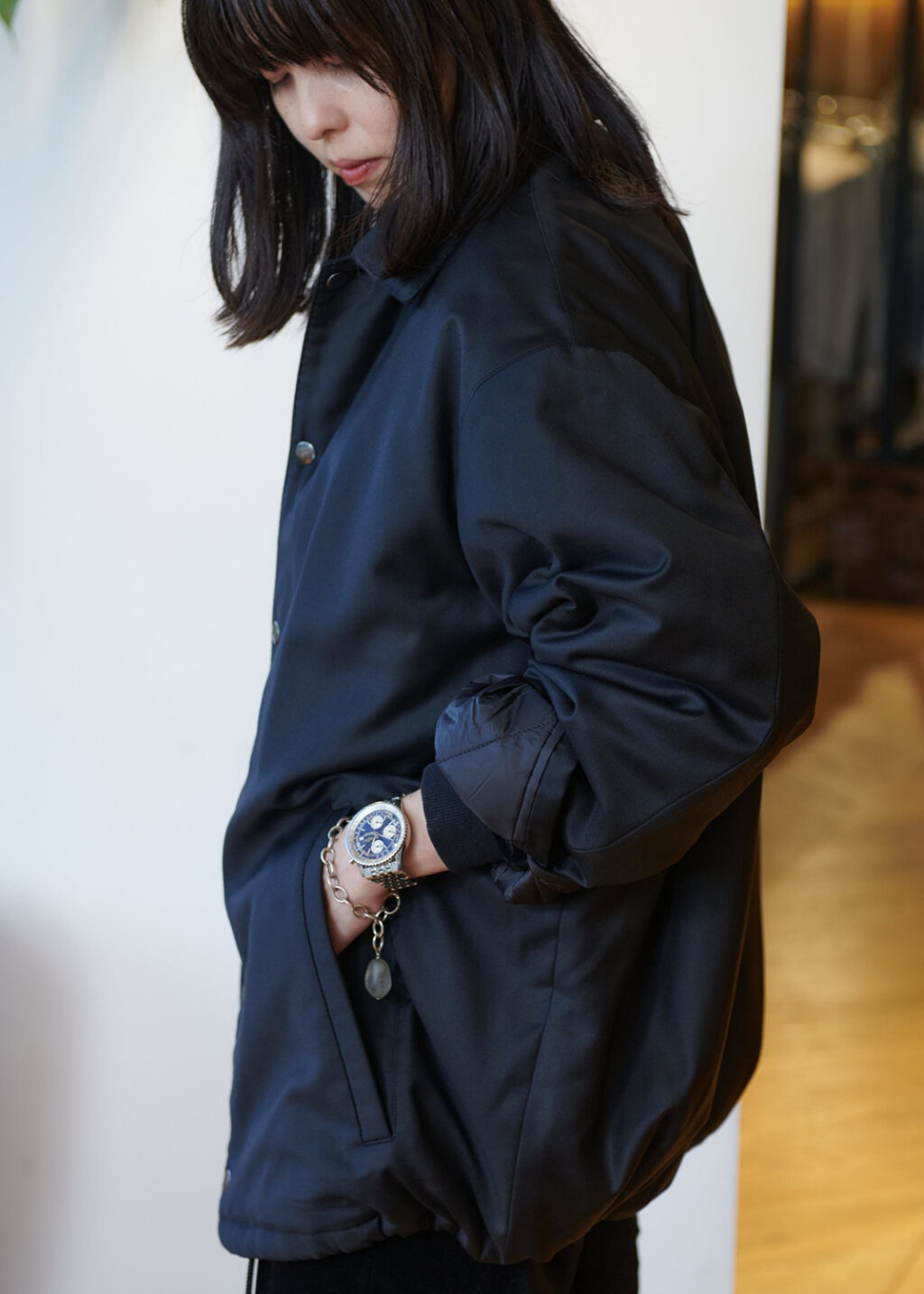 SOVEREIGN × ALIGNのテーラードコーチジャケット