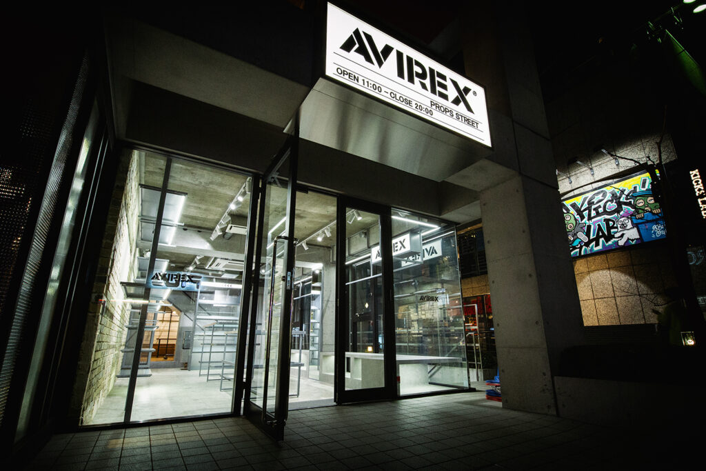 AVIREXの新店舗・AVIREX HARAJUKUがプロペラ通りにオープン